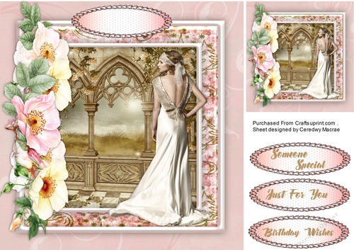 Beautiful Art Decko Lady - CUP790998_1398 | Craftsuprint