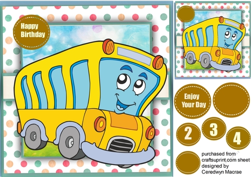 Billy The Bus - CUP848881_1398 | Craftsuprint