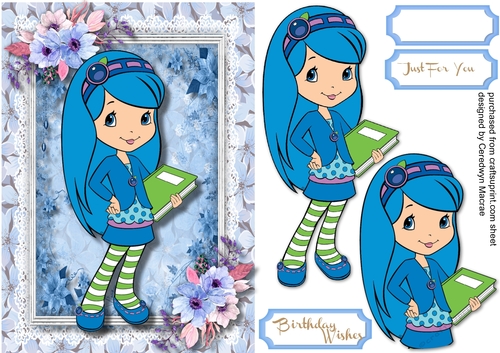 Little Miss, Strawberry Shortcake 2 - CUP851195_1398 | Craftsuprint