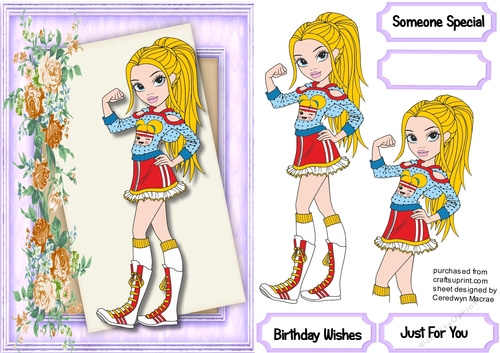 Glitzy Girl 5 - CUP851542_1398 | Craftsuprint