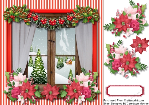 Christmas Through the Window - CUP887684_1398 | Craftsuprint