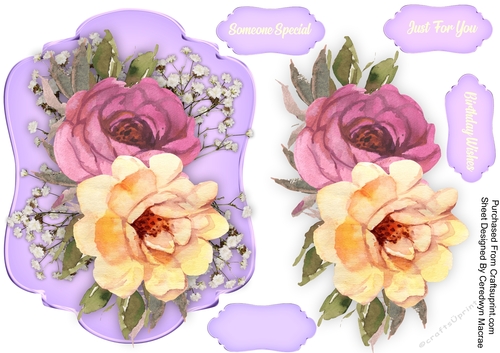 Beautiful Summer Time Roses 3 - CUP890917_1398 | Craftsuprint