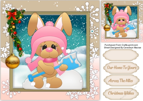 Beautiful Snow Bunnies 2 - CUP897446_1398 | Craftsuprint