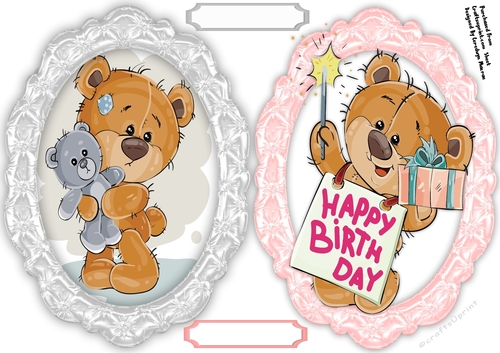 Lovely Teddy Toppers 1 - CUP906444_1398 | Craftsuprint