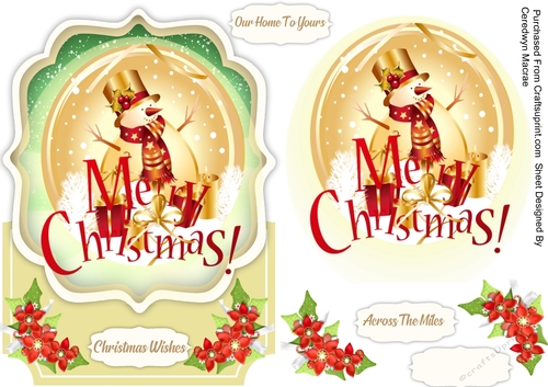 Over The Edge , Merry Christmas Santa - CUP916057_1398 | Craftsuprint