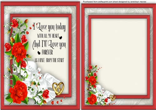 A5 , card and Blank insert - CUP937183_1398 | Craftsuprint