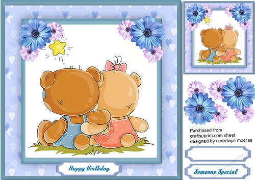 Star Gazing Bears Bear - CUP939413_1398 | Craftsuprint