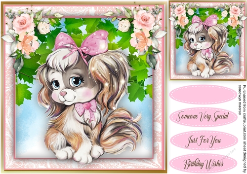 Beautiful Fifi And Roses - CUP943742_1398 | Craftsuprint