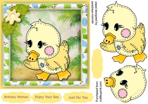 Little Patchwork Duck - CUP944730_1398 | Craftsuprint