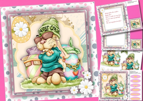 8x8 Mini Kit , Hoppy Easter - CUP962600_1398 | Craftsuprint