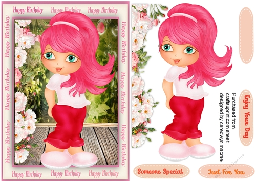 Little Miss Cutie 3 - CUP966072_1398 | Craftsuprint