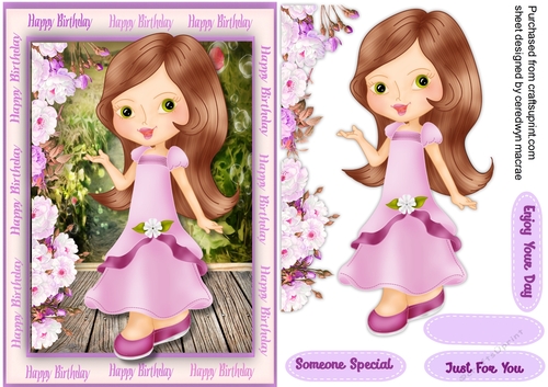 Little Miss Cutie 4 - CUP966073_1398 | Craftsuprint