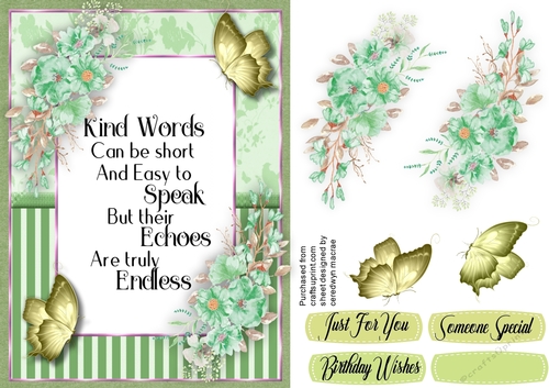 A5 Kind Words Are Endless 3 - CUP967607_1398 | Craftsuprint