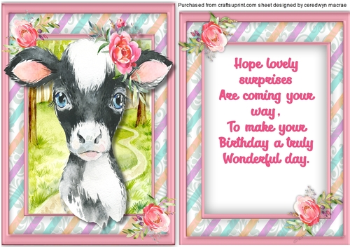 Gorgeous Birthday Calf - CUP969064_1398 | Craftsuprint