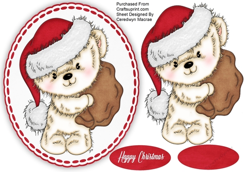 Scruffy Santa - CUP980295_1398 | Craftsuprint