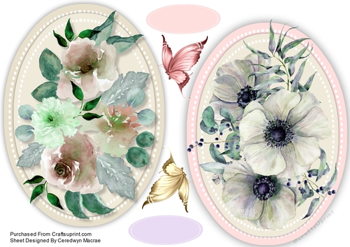 2 Beautiful Toppers - CUP989251_1398 | Craftsuprint