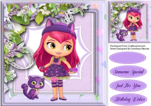 Little Charmer and Friend - CUP989914_1398 | Craftsuprint
