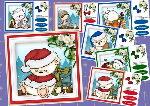 6,Card Fronts , Christmas Friends - CUP991735_1398 | Craftsuprint