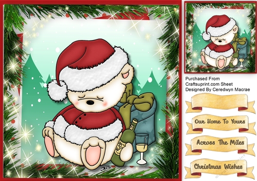 Boozy Santa - CUP996224_1398 | Craftsuprint