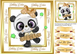 Cute Buff Panda Ballerina - Photo by Hazel Underwood