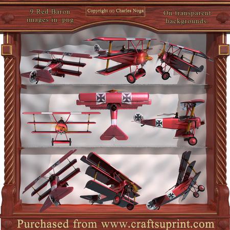 Red Baron Plane Images - CUP564465_2131 | Craftsuprint