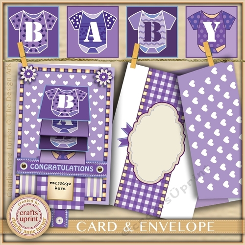 New Baby Congratulations Waterfall card & envelope - CUP869977_89503 ...