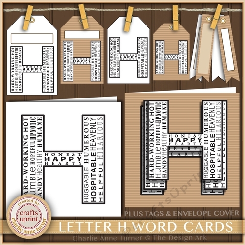 H Letter word card - CUP876439_89503 | Craftsuprint
