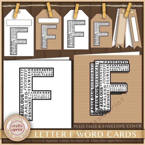 F Letter word card - CUP876443_89503 | Craftsuprint