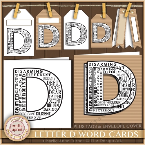 D Letter word card - CUP876446_89503 | Craftsuprint