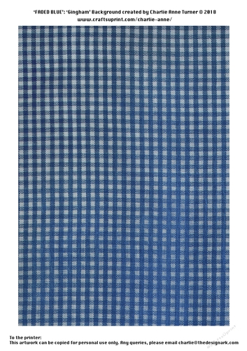 Gingham Blue Background Paper - CUP877998_89503 | Craftsuprint