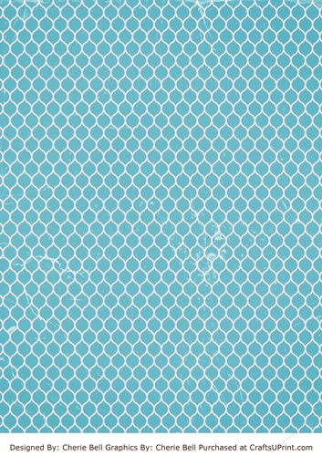 Country Blue Chicken Wire Paper - CUP895192_1664 | Craftsuprint