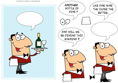 Snooty Waiter Quick Card - CUP106821_566 | Craftsuprint