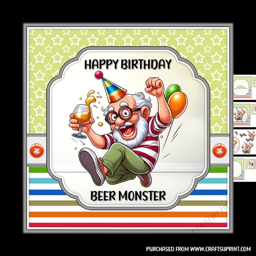 Beer Monster - CUP1298951_566 | Craftsuprint