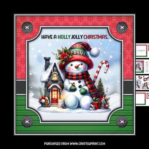 Holly Jolly Snowman - CUP1303560_566 | Craftsuprint
