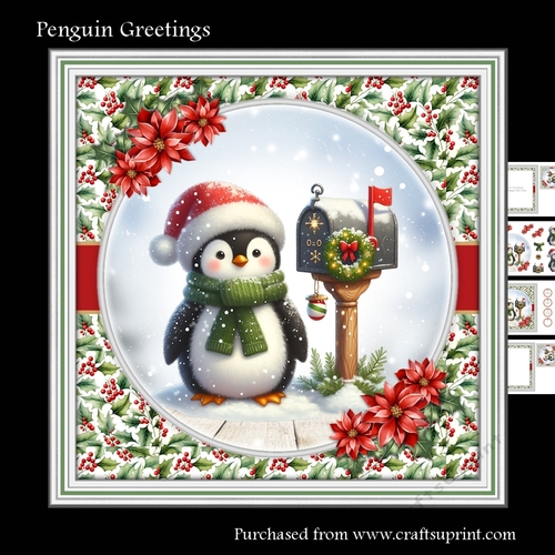 Penguin Greetings - CUP1335706_566 | Craftsuprint