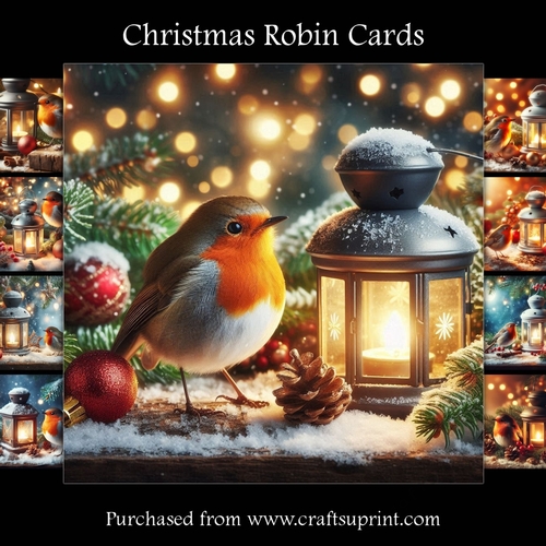 Christmas Robin Cards - CUP1350237_566 | Craftsuprint