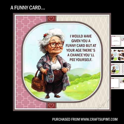 A funny card - CUP1363847_566 | Craftsuprint
