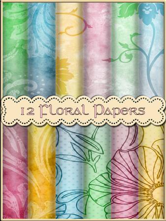 Floral Backing Papers - CUP200948_566 | Craftsuprint