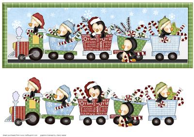 Penguin Train - CUP270471_566 | Craftsuprint