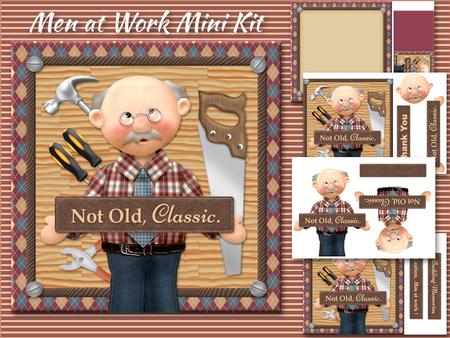 Men at Work Mini Kit - CUP678174_566 | Craftsuprint