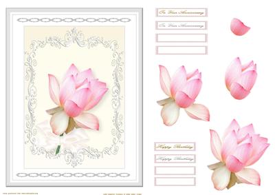 Single Rose Card Front - CUP70894_566 | Craftsuprint