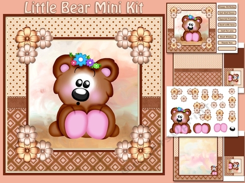 Little Bear Mini Kit - CUP719176_566 | Craftsuprint