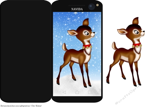 Mobile Phone Shaped Card 2 - CUP742145_566 | Craftsuprint