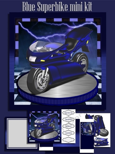 Blue Superbike Mini Kit - CUP795232_566 | Craftsuprint