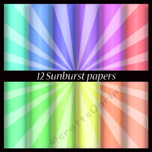 Sunburst Papers - CUP877583_566 | Craftsuprint