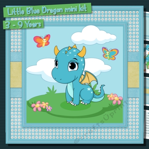 Litlle blue dragon mini kit - CUP908687_566 | Craftsuprint