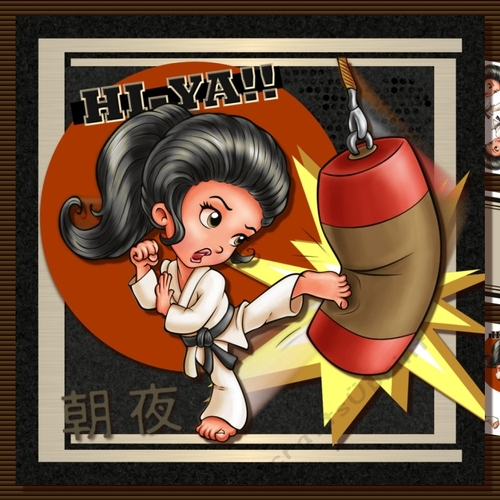 Karate Girl mini kit - CUP921522_566 | Craftsuprint