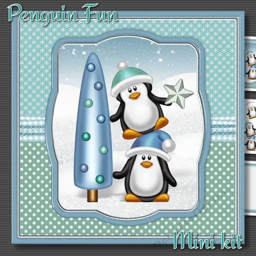 Penguin Fun mini kit - CUP971840_566 | Craftsuprint