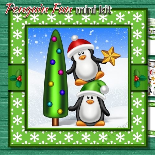 Penguin Fun mini kit 2 - CUP973502_566 | Craftsuprint