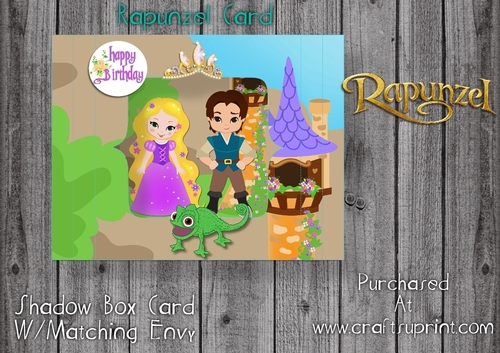 3d Shadow Box Card Rapunzel - CUP716378_27192 | Craftsuprint